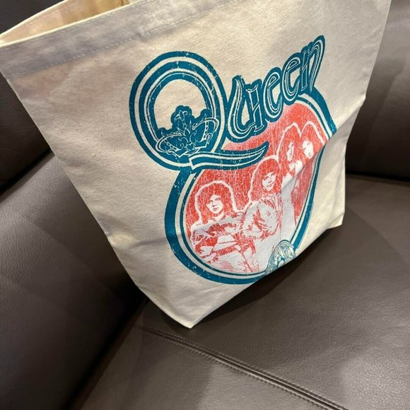 Bags | Queen Band Retro Logo Tote Bag A Night At The Opera Freddie ...